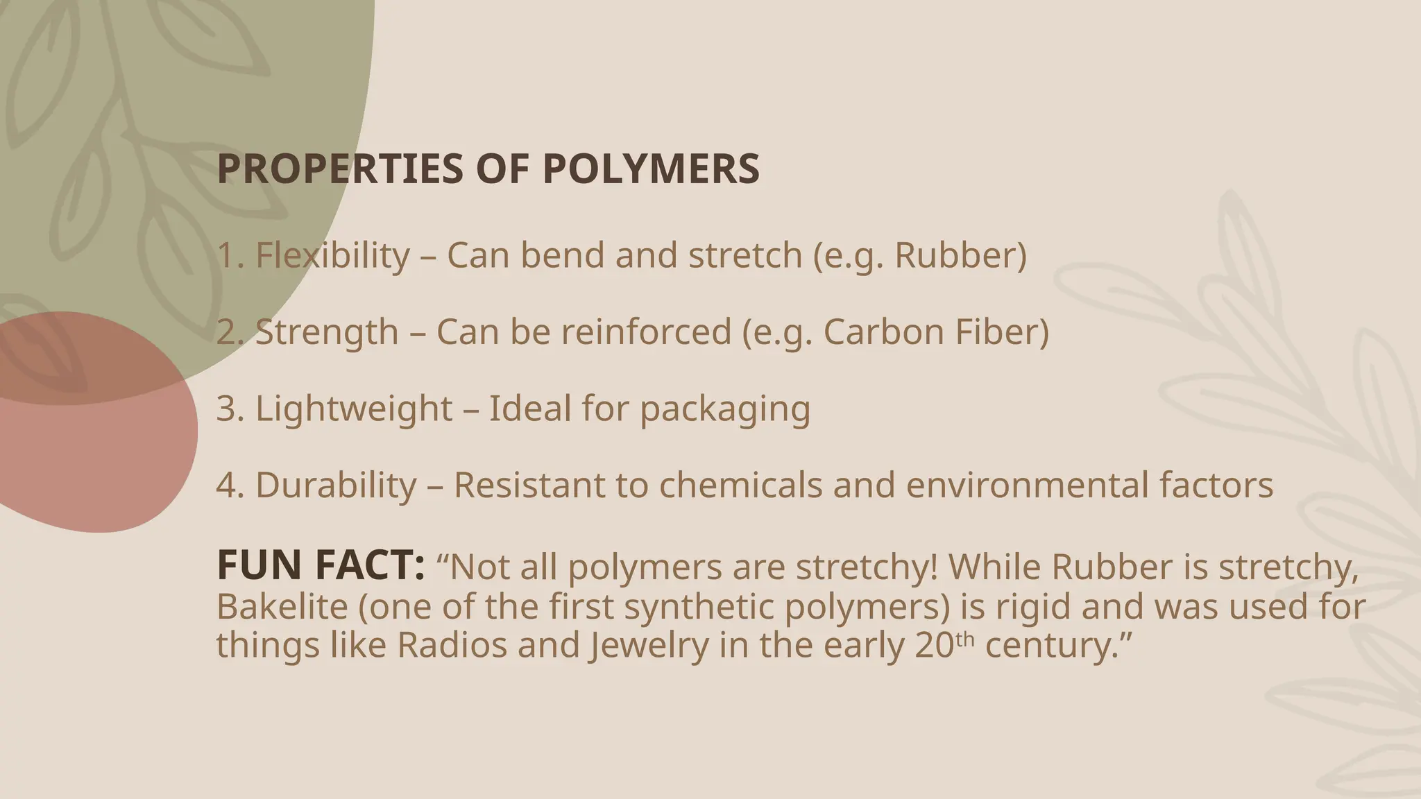 POLYMERS in science biology chemestry an | PPT