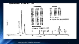 Polymers and its characterization | PPTX