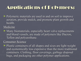 Polymers and their properties | PPT