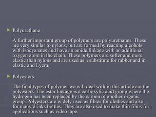 Polymers and their properties | PPT