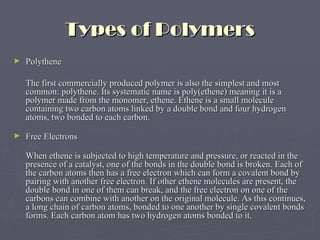 Polymers and their properties | PPT