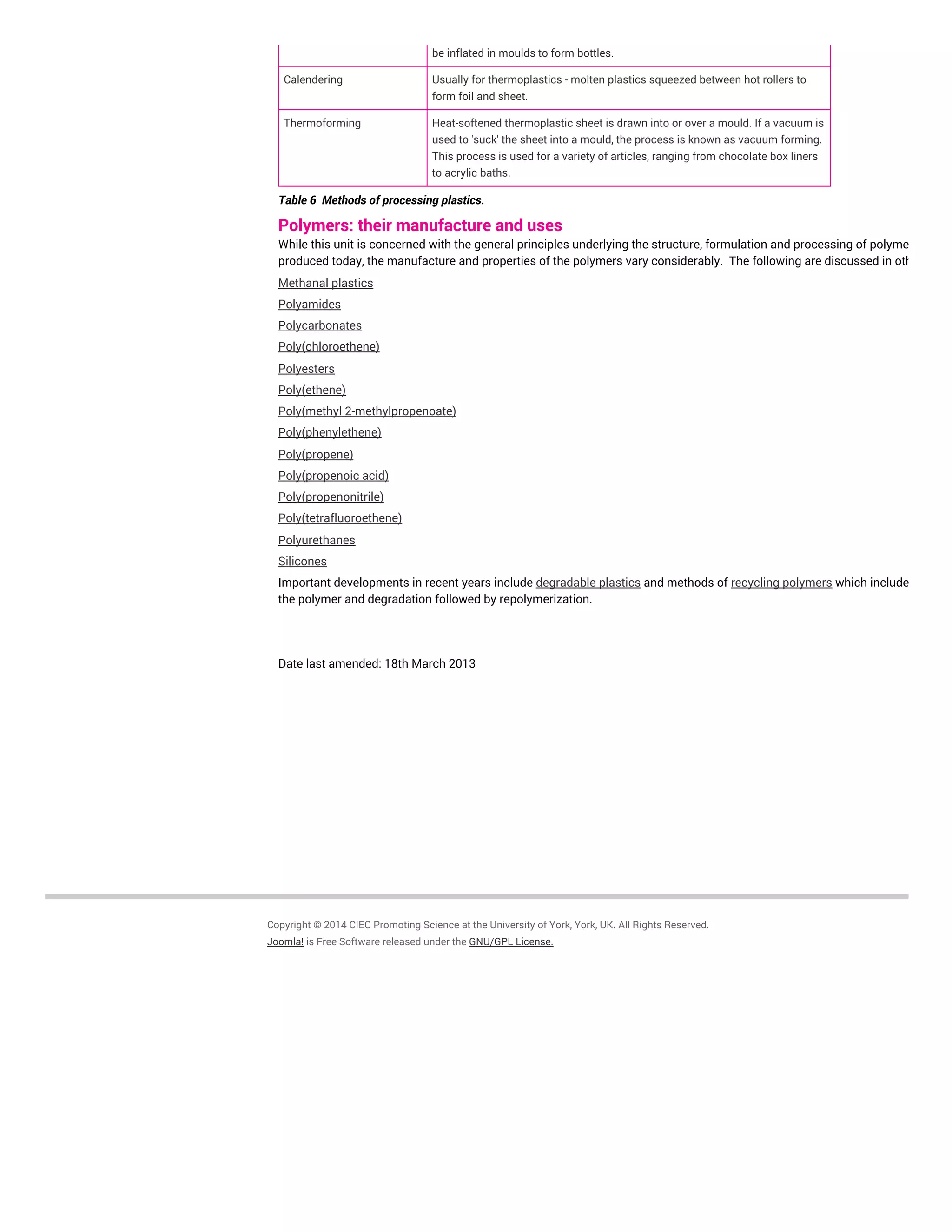 Polymers an overview | PDF