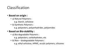 Polymers as excipients | PDF | Skin Care | Beauty