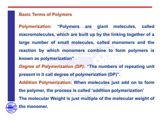 Polymer Science and Fundamental study...ppt