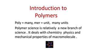 Polymers final | PPT