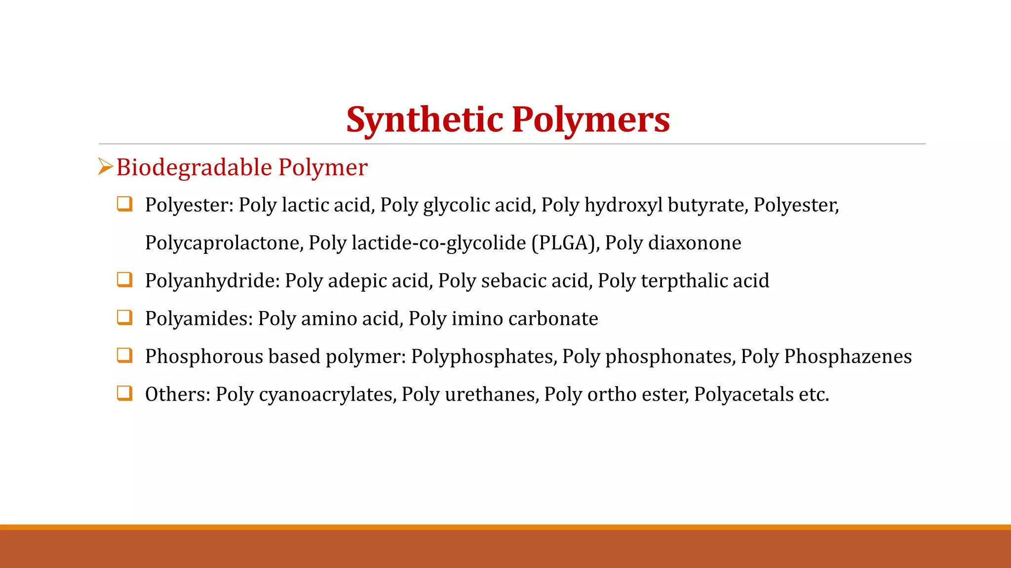 Polymers in controlled release Drug Delivery System | PDF