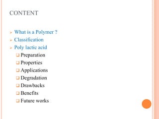 Polymers in daily life | PPTX