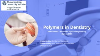 Polymers in Dentistry Presentation (1).pptx