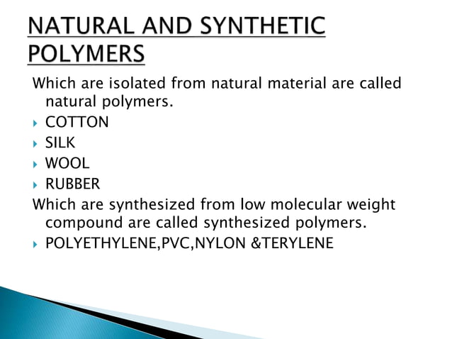 Polymers in everyday life. | PPTX | Chemistry | Science
