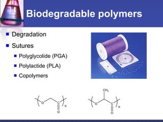 Polymers in medicine post | PPT