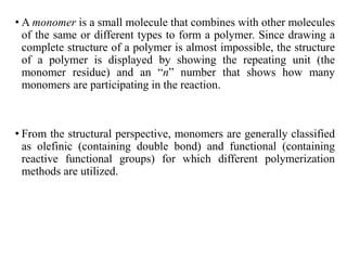 Polymers, types, synthesis, applications | PPTX