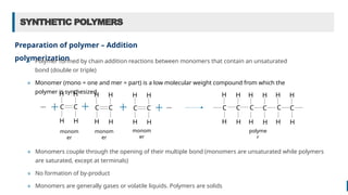 polymerisation process- synthetic and natural | PPT
