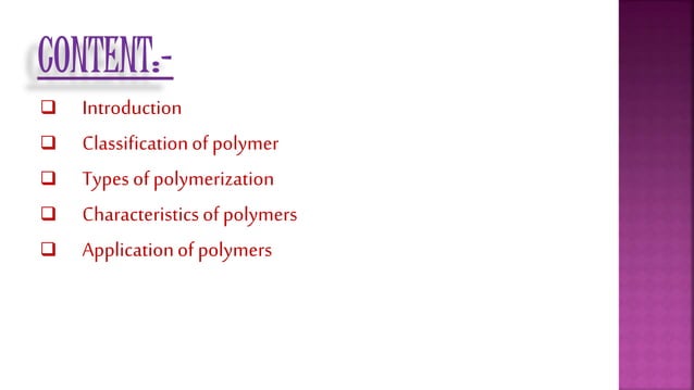 Polymers & polymerization | PPTX