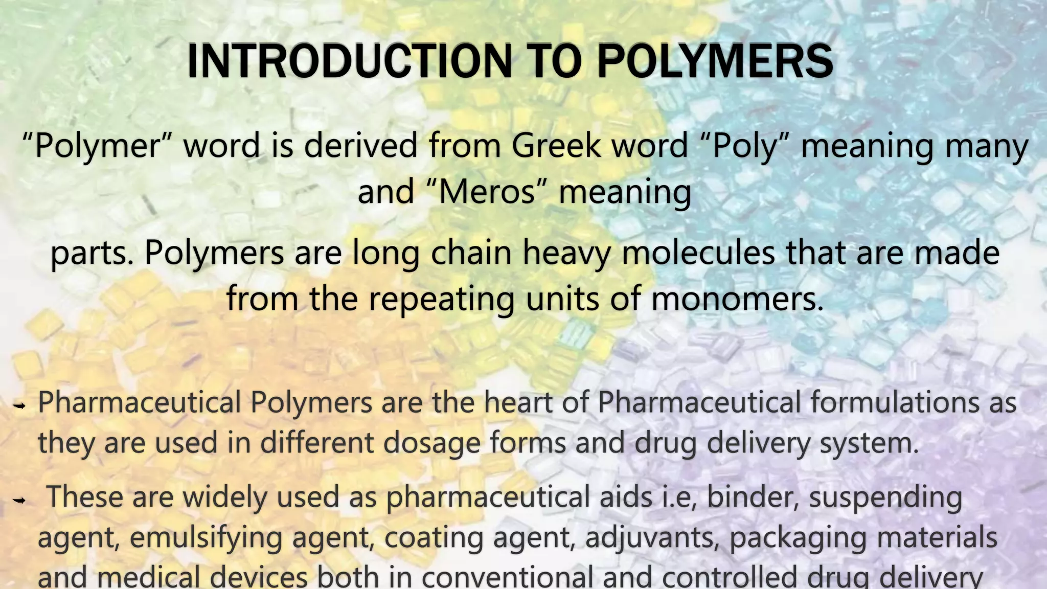 Polymers Characterisation, Polymerisation Techniques & Their Applications | PPT