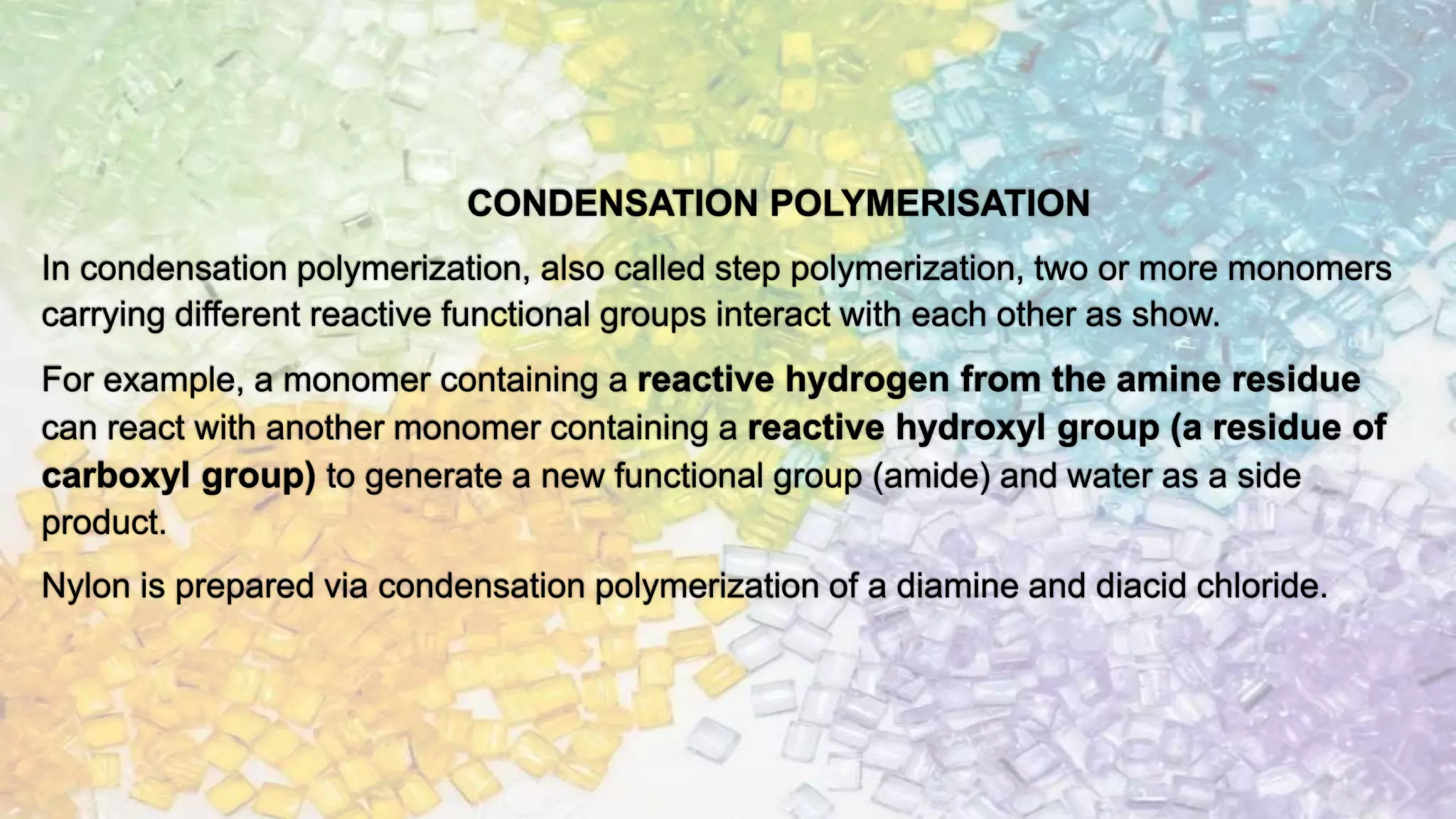 Polymers Characterisation, Polymerisation Techniques & Their Applications | PPT