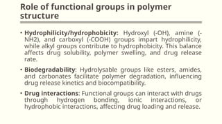 polymers used in controlled release drug delivery system 20 aug.pptx