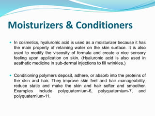 Polymers use in personal care and cosmetics | PPTX