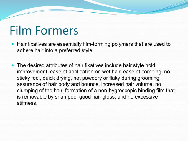 Polymers use in personal care and cosmetics | PPTX | Skin Care | Beauty