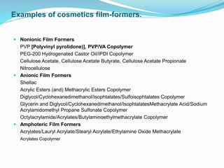 Polymers use in personal care and cosmetics | PPTX