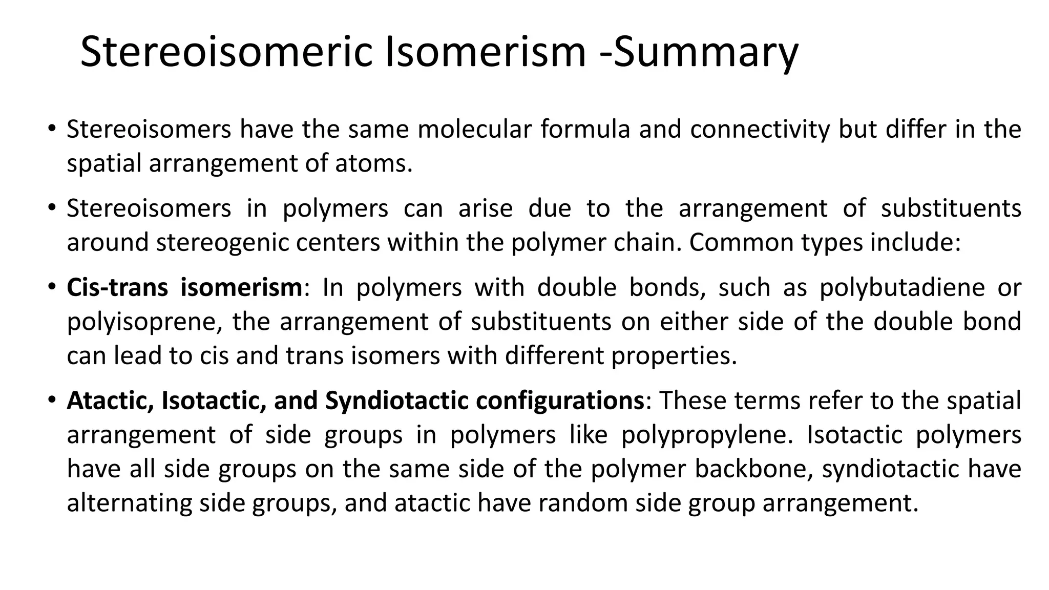 Polymer Topology and Isomerism.pptx notes | PPTX