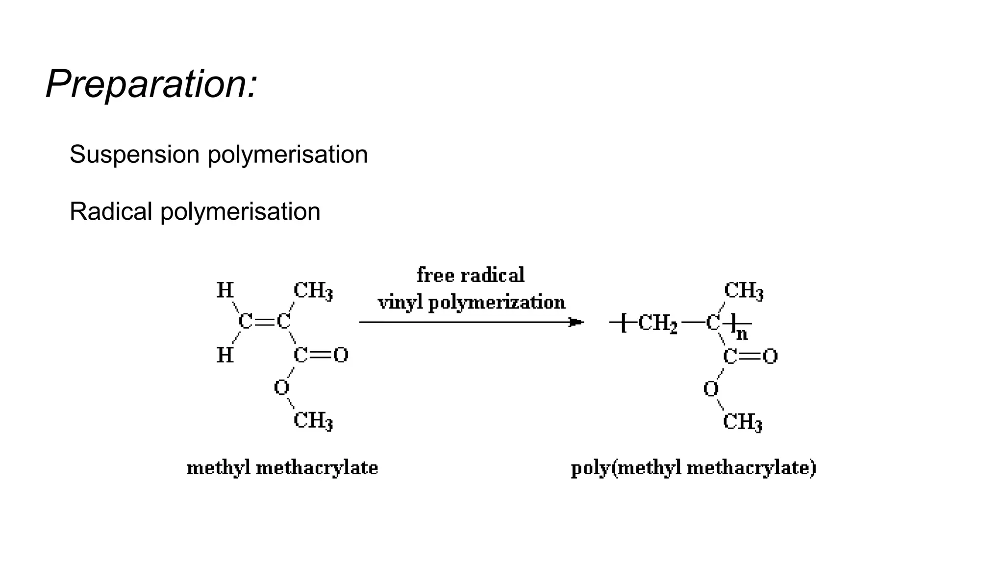 PolyMethyl Methacrylate (PMMA) | PPTX