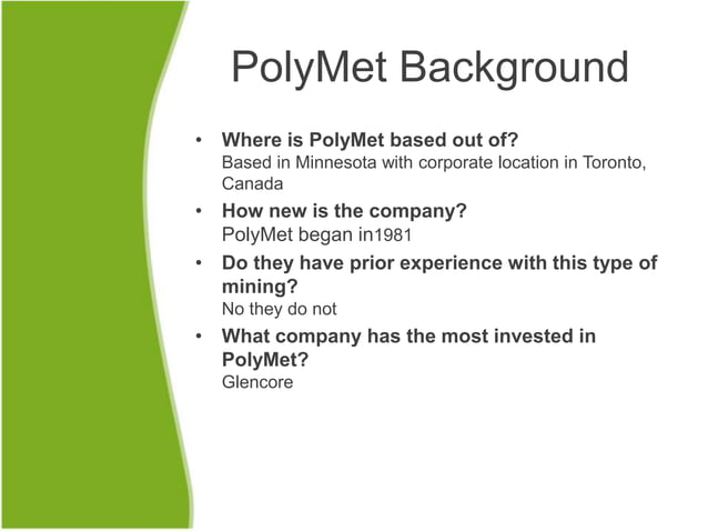 PolyMet Presentation | PPT