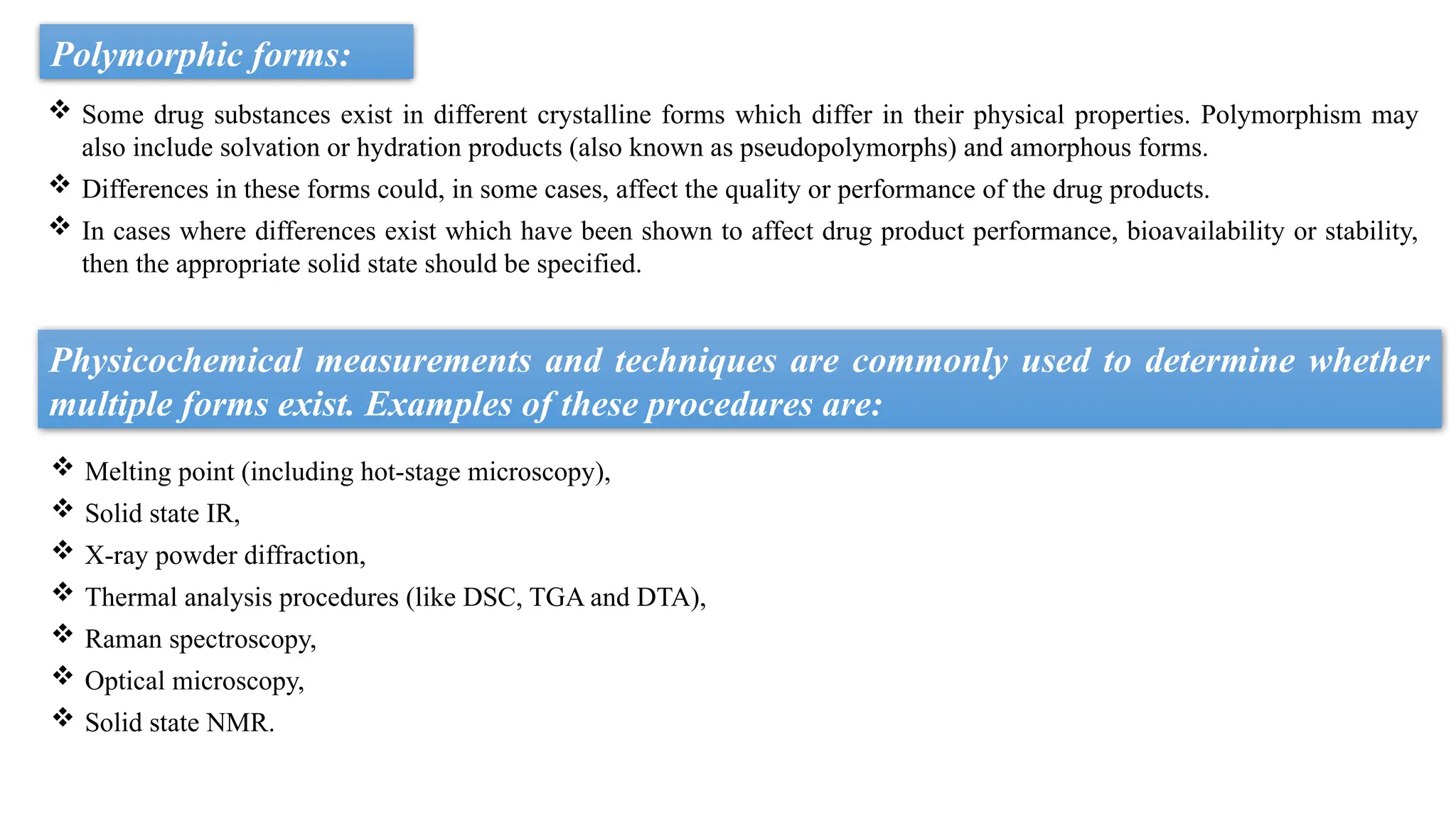 Polymorphic forms -The Specifications Requirement | PPTX