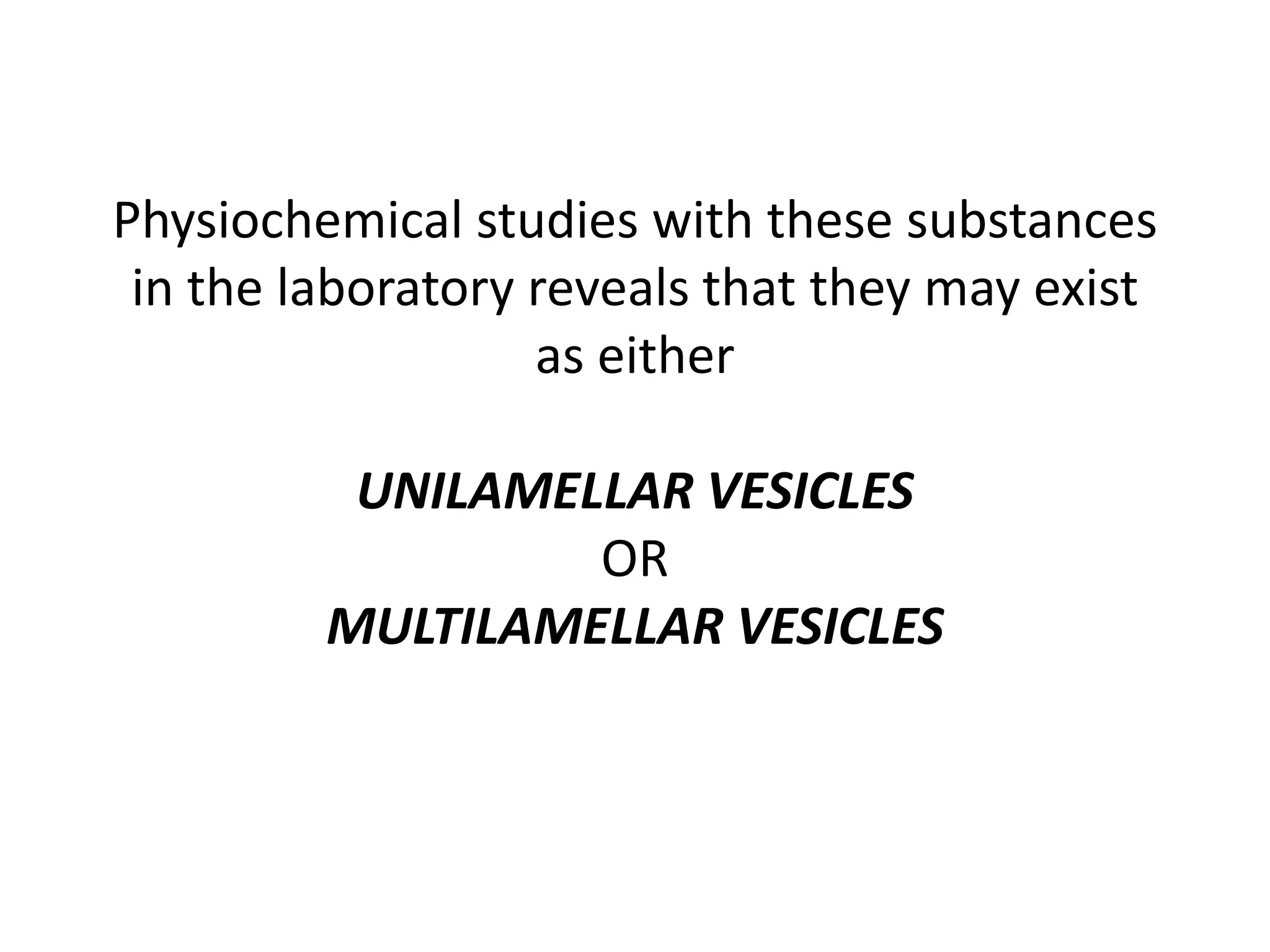 Polymorphic structures of amphiphilic molecules in aqueous solution | PPTX