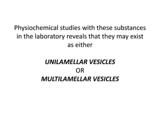 Polymorphic structures of amphiphilic molecules in aqueous solution | PPTX