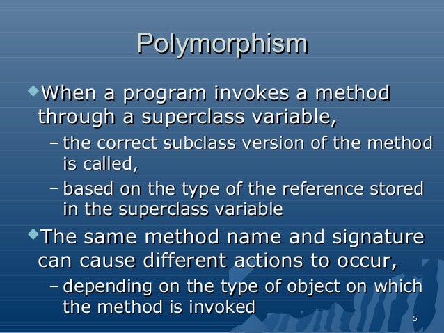 Polymorphism