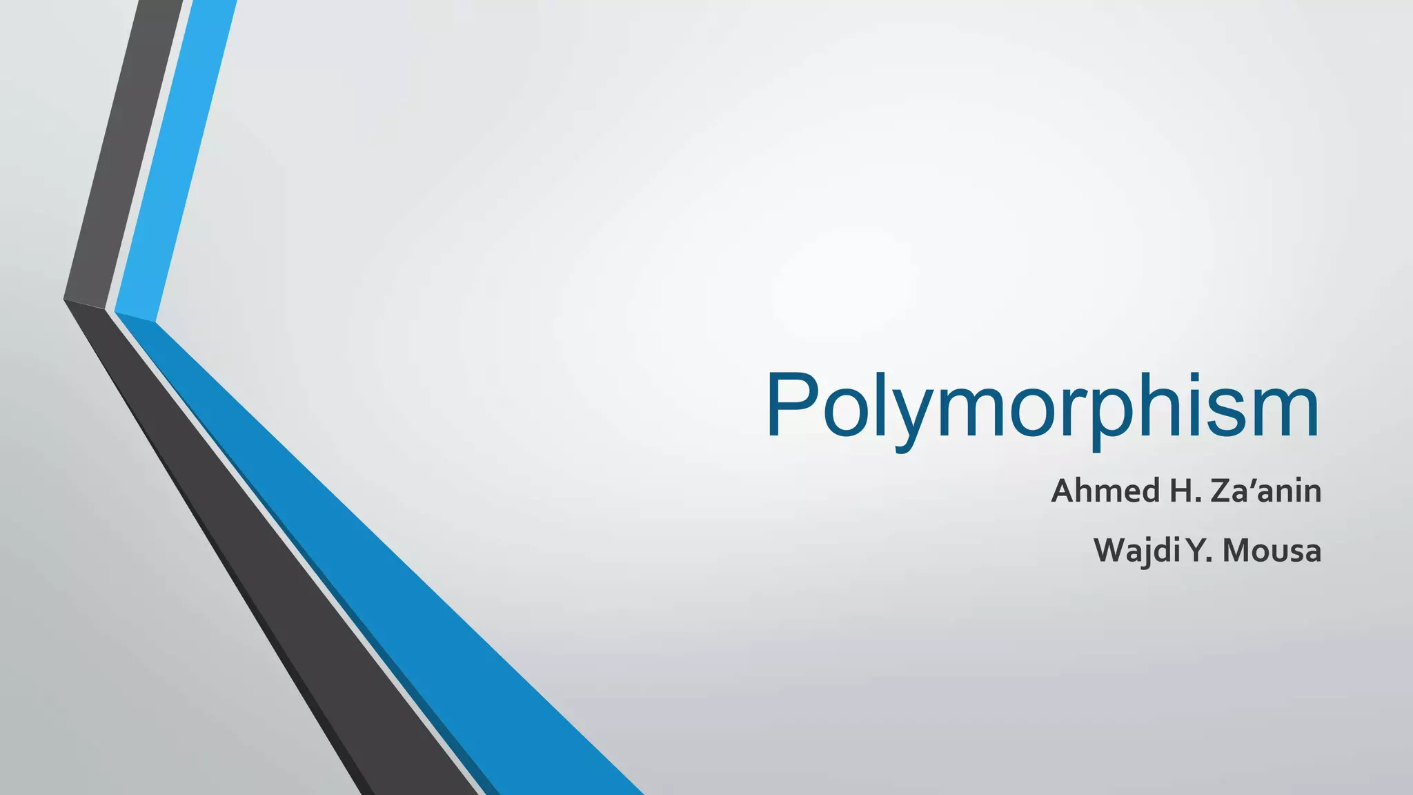 Polymorphism | PPTX