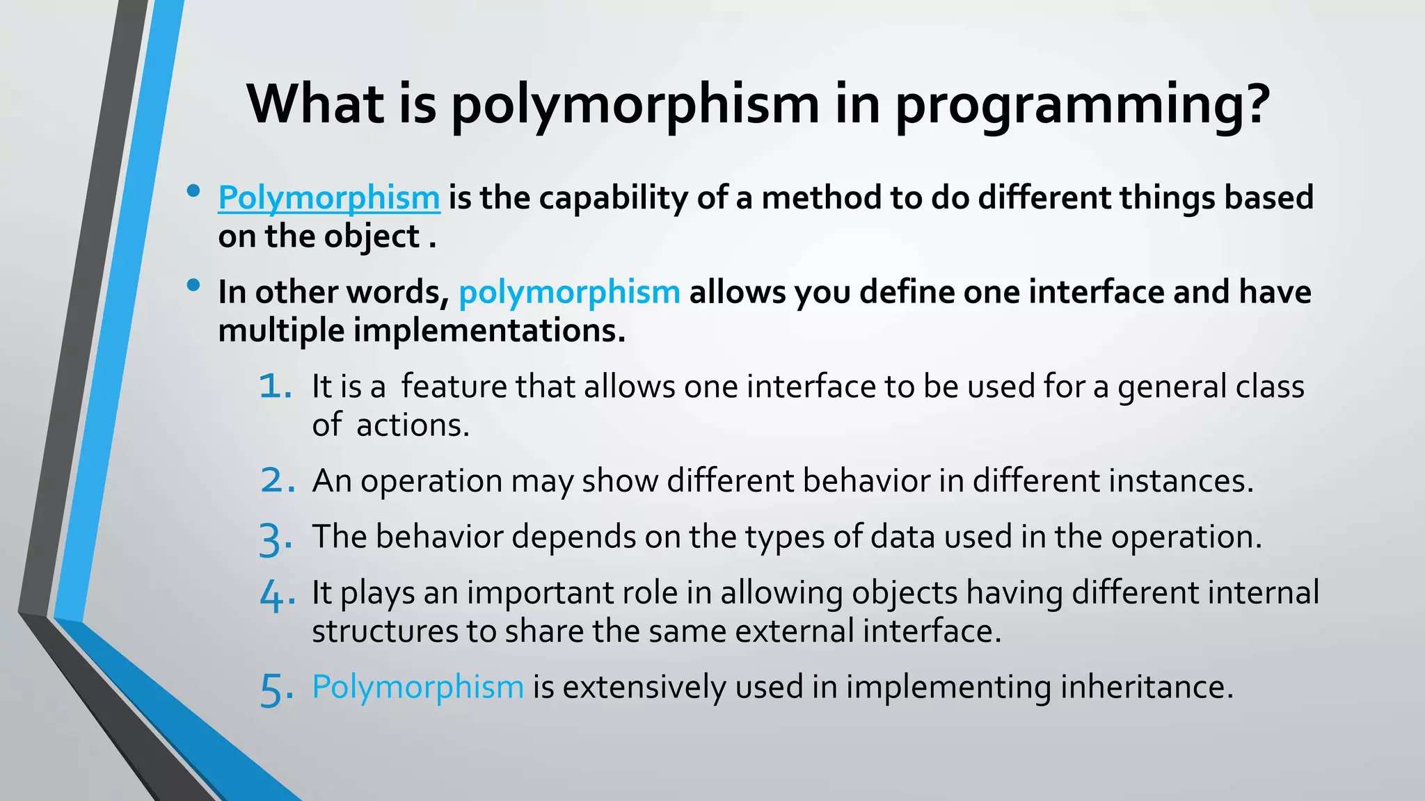 Polymorphism | PPTX