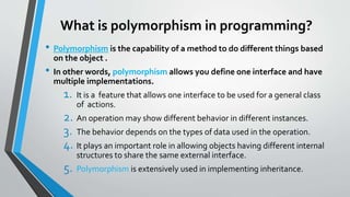 Polymorphism | PPTX