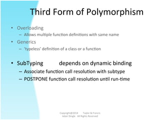 Object-oriented Design: Polymorphism via Inheritance (vs. Delegation) | PDF | Programming ...