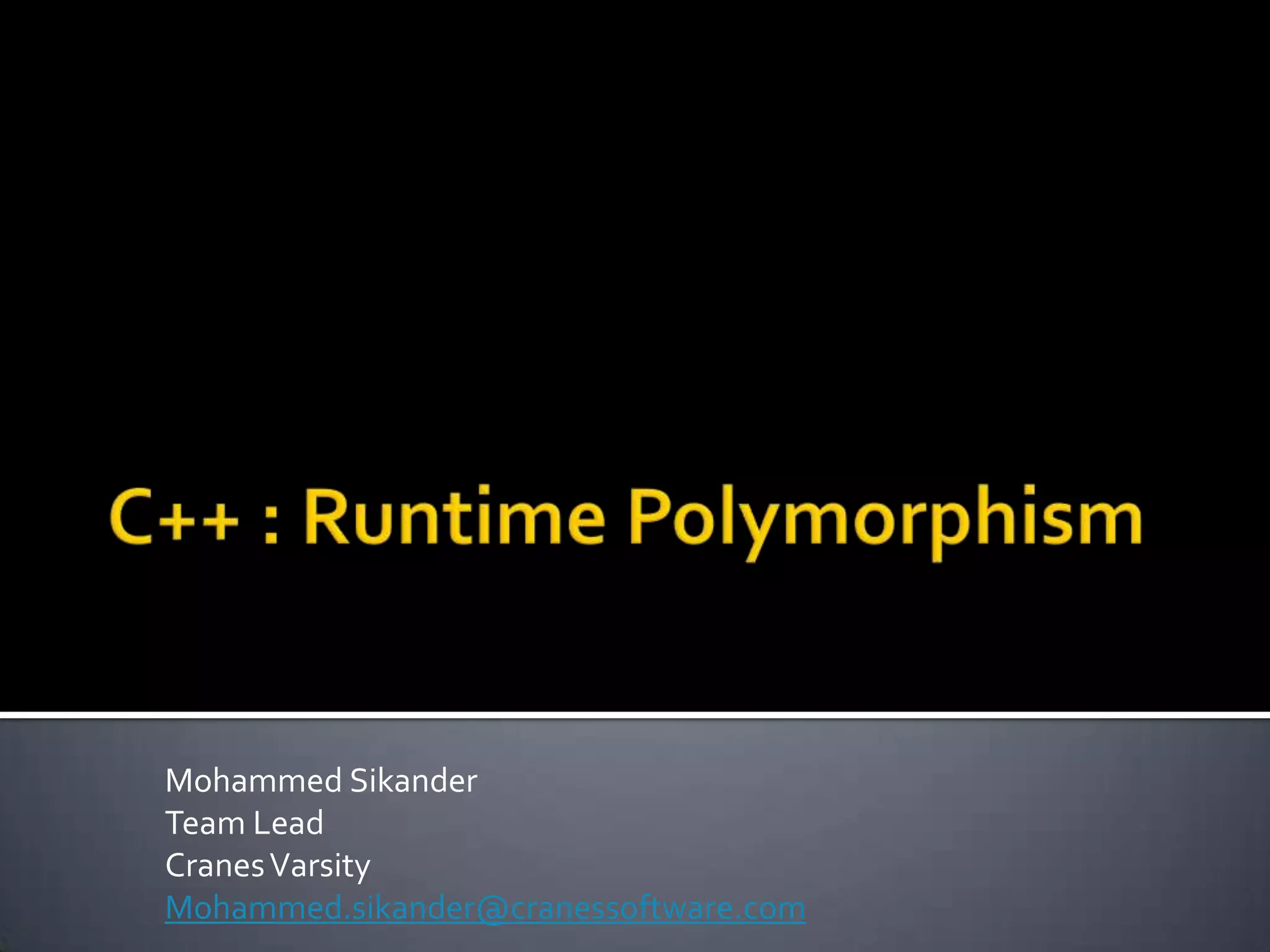 Polymorphism | PDF