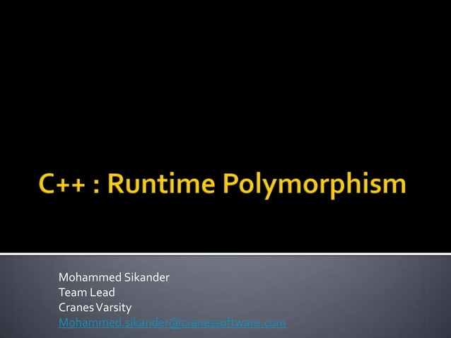 Polymorphism | PDF
