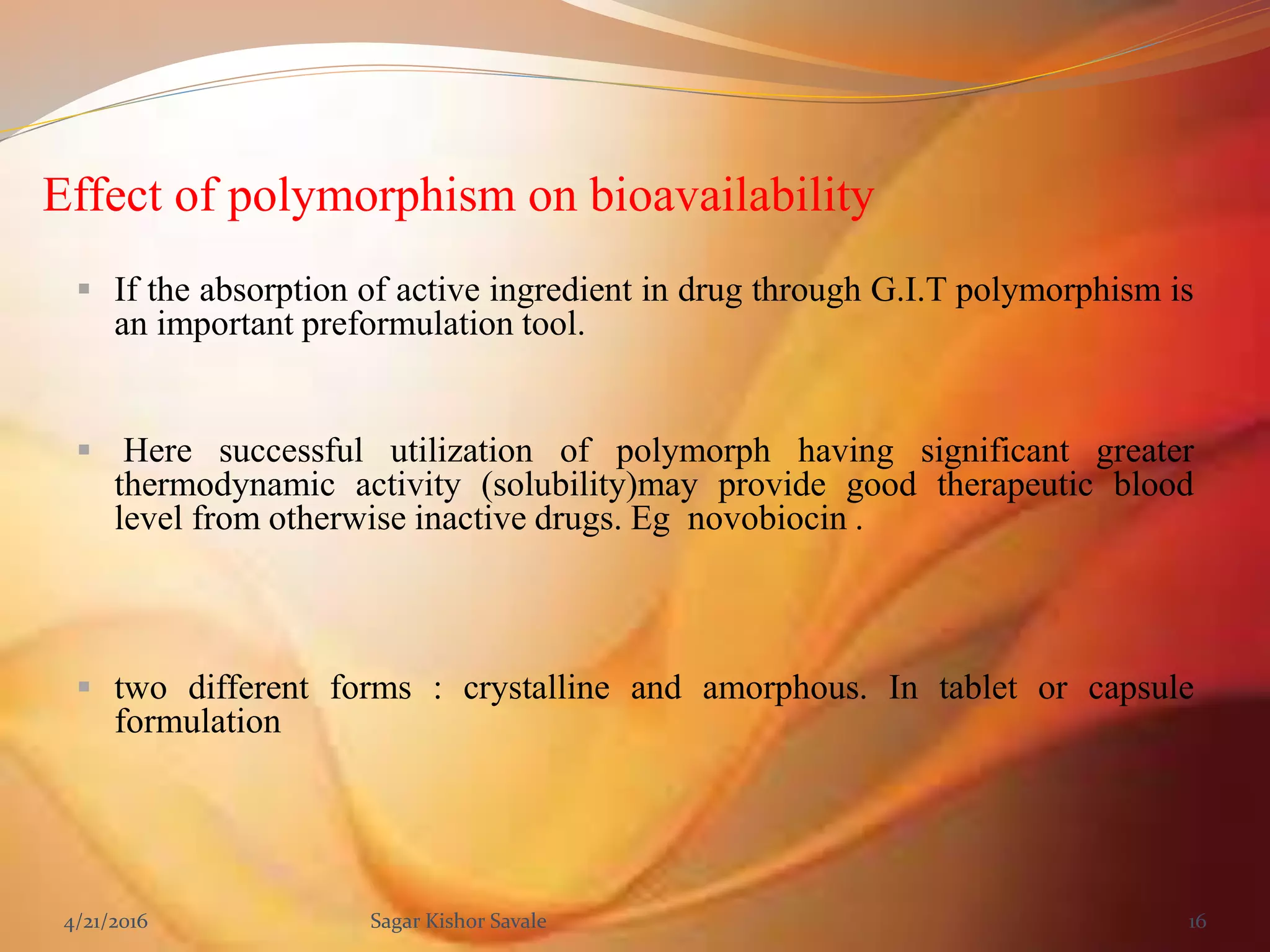 Polymorphism | PPTX | Chemistry | Science
