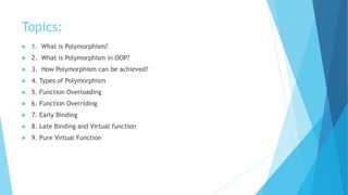 Polymorphism | PPTX