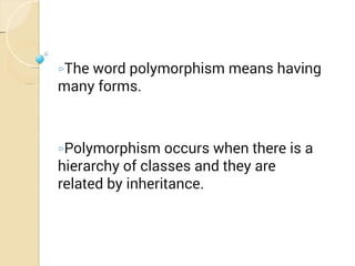 Polymorphism | PPT
