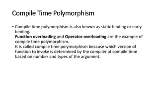 Polymorphism and its types | PPTX