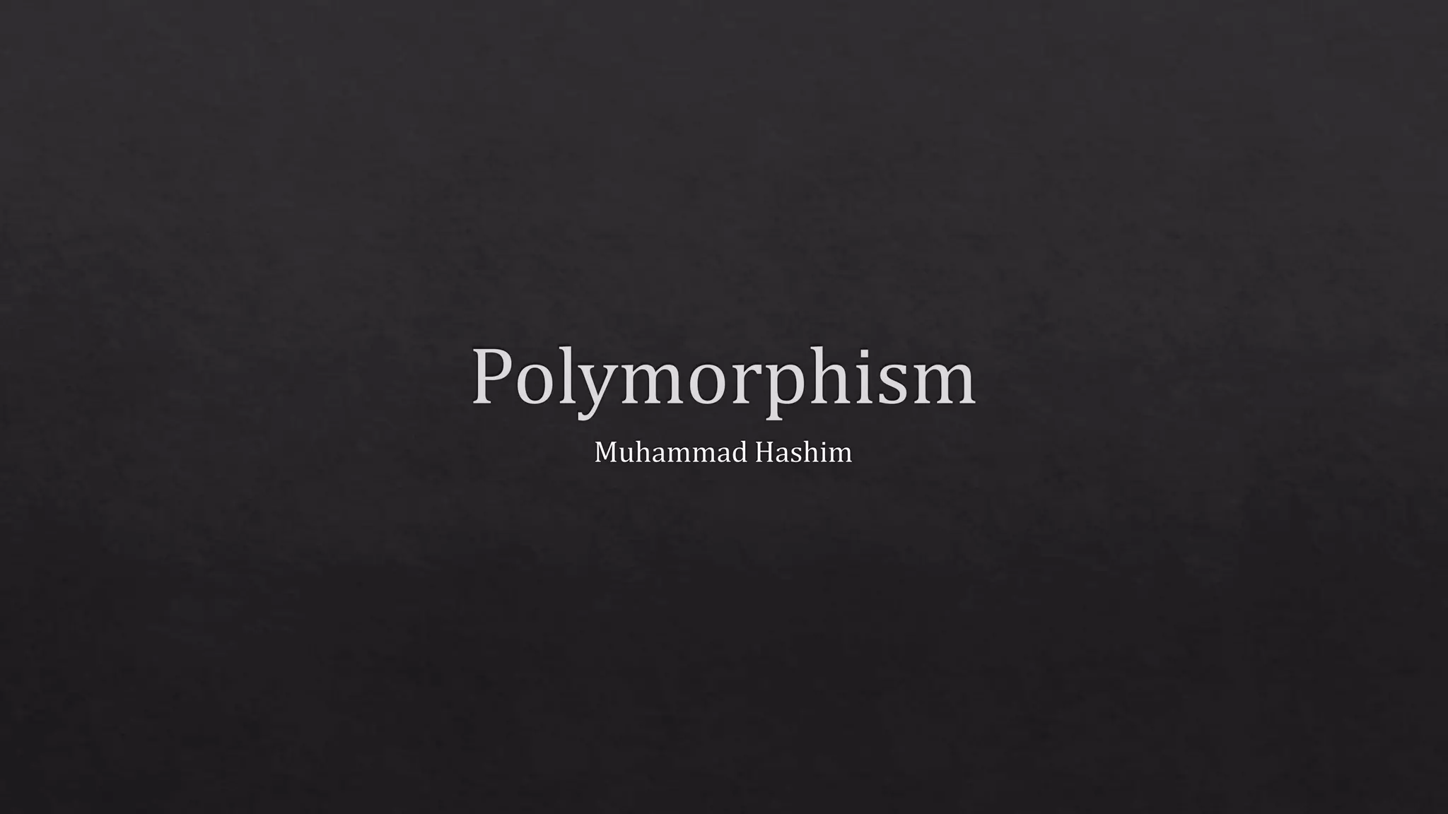 Polymorphism Pptx Programming Languages Computing