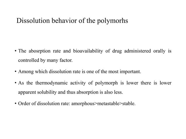 Polymorphism | PPTX | Chemistry | Science