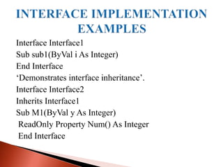 Polymorphism and interface in vb.net | Programming Languages | Computing