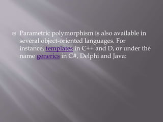 Polymorphism | PPT