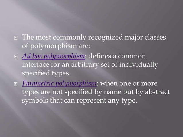 Polymorphism | PPT
