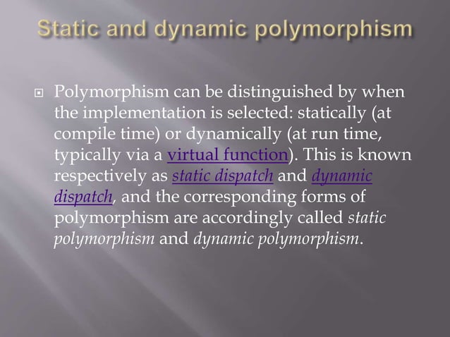 Polymorphism | PPT