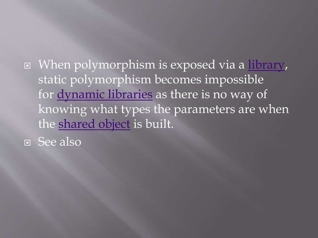 Polymorphism | PPT