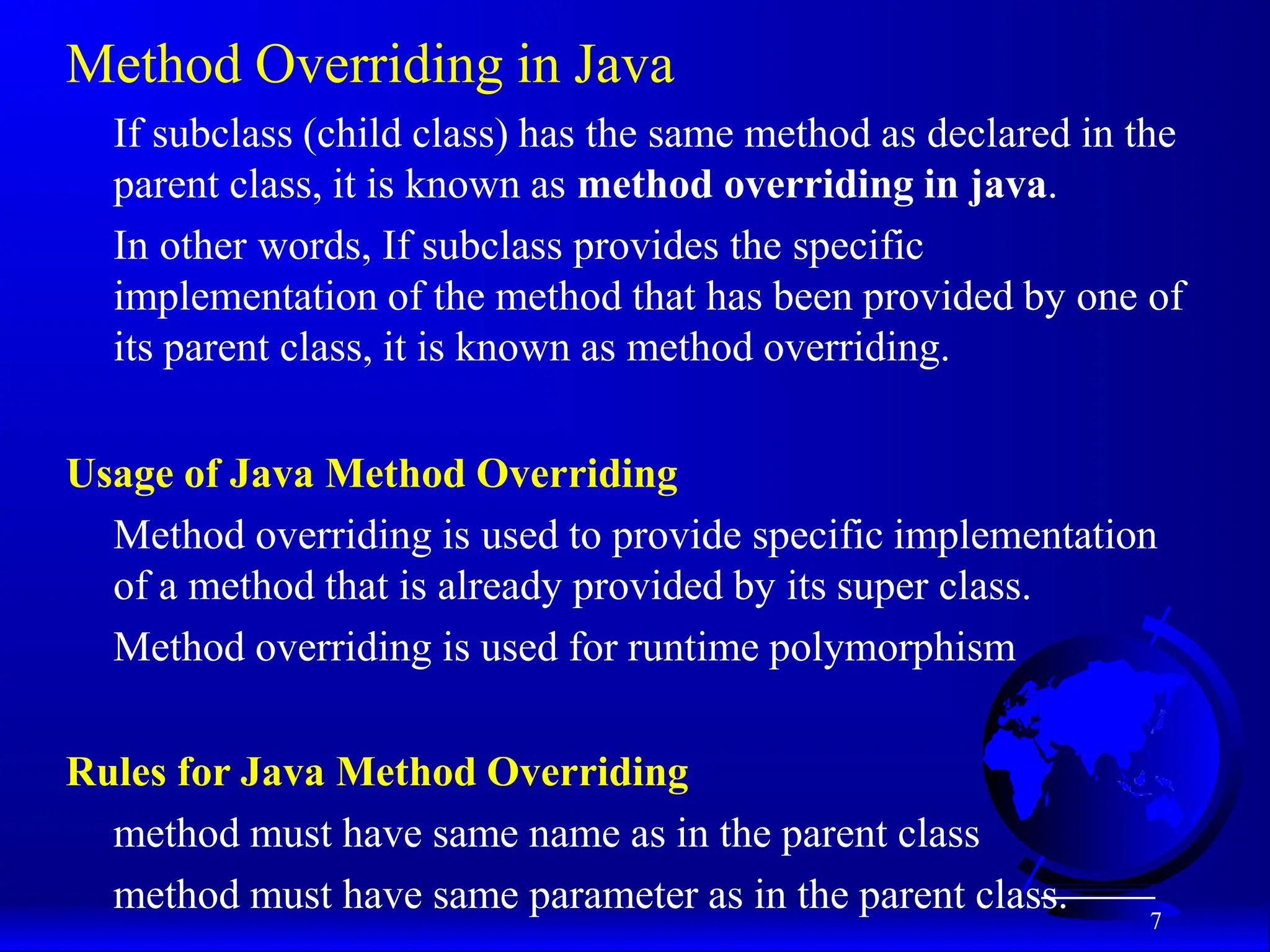 polymorphism method overloading and overriding .pptx