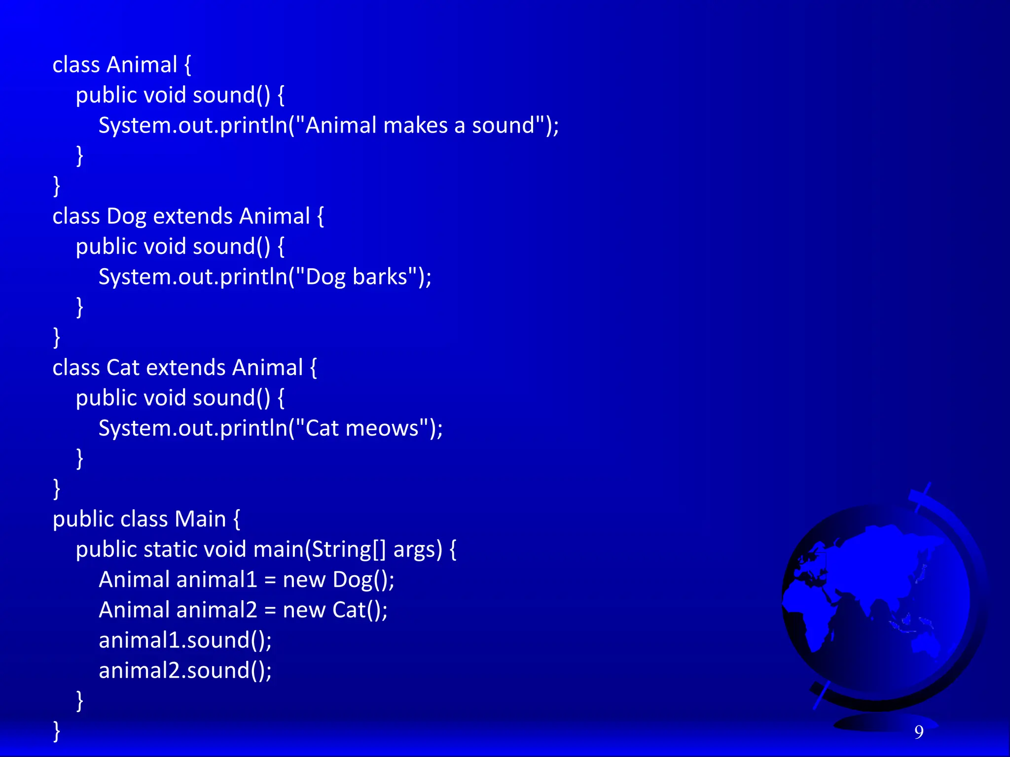 polymorphism method overloading and overriding .pptx