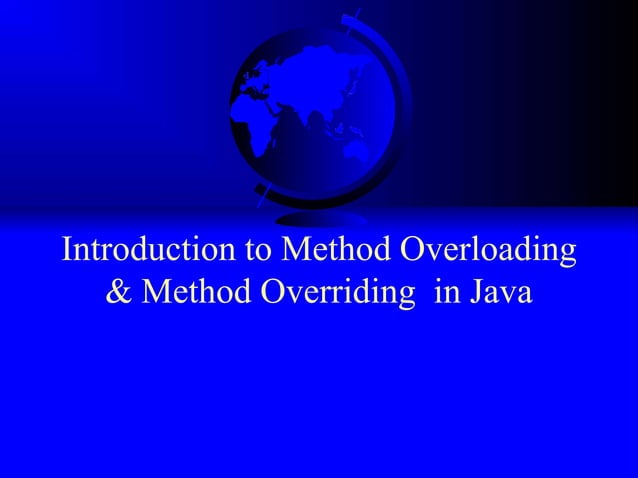 polymorphism method overloading and overriding .pptx